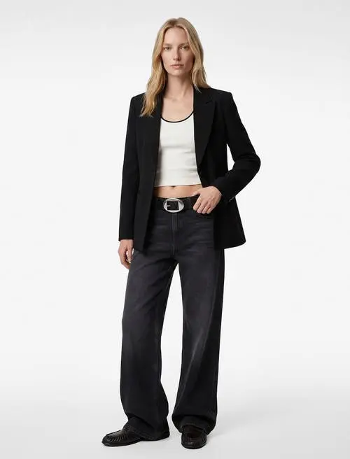 Koton Zdnu 81041892 Classic Tailored Long Sleeve Blazer