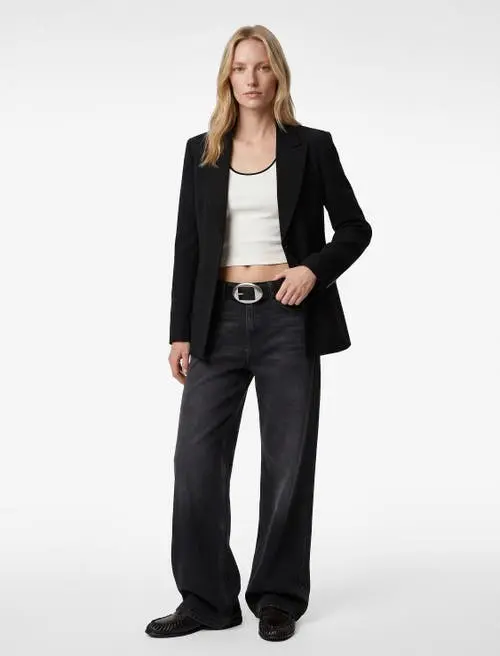 Koton Zdnu 81041892 Classic Tailored Long Sleeve Blazer