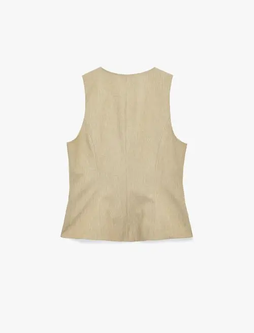 KOTON Sleeveless Button-down Vest