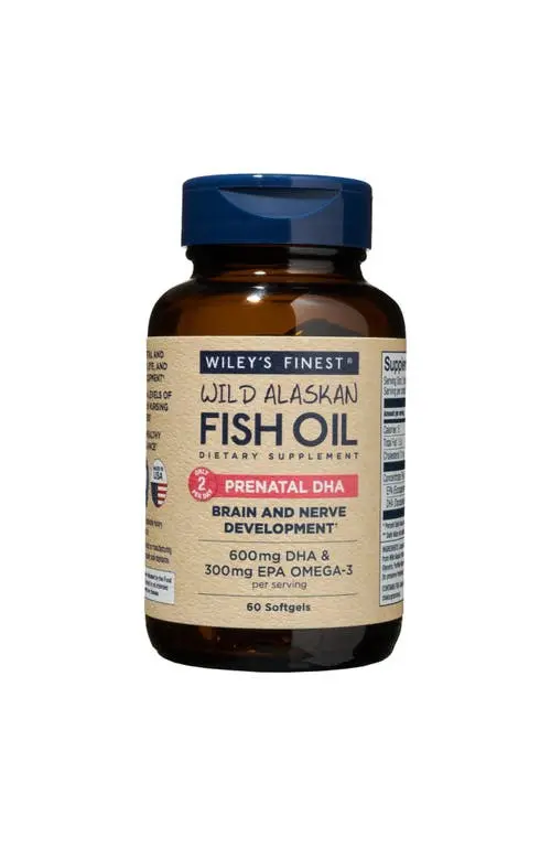 WILEY'S FINEST Prenatal Dha Omega-3 60 Softgels For Pregnancy And Nursing Support - None