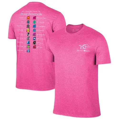 The Original Retro Brand Original 152nd Kentucky Oaks Post-position T-shirt - Pink