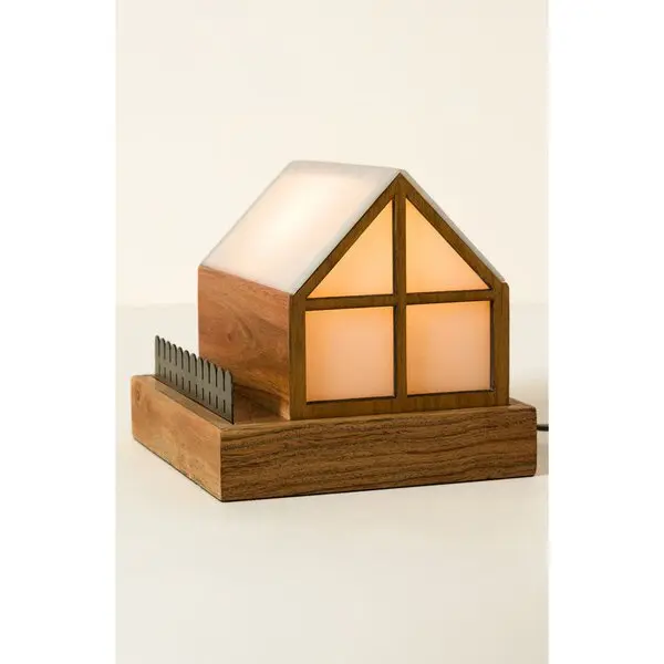 UNCOMMON GOODS Cozy Cottage Book Stand & Lamp - Multi