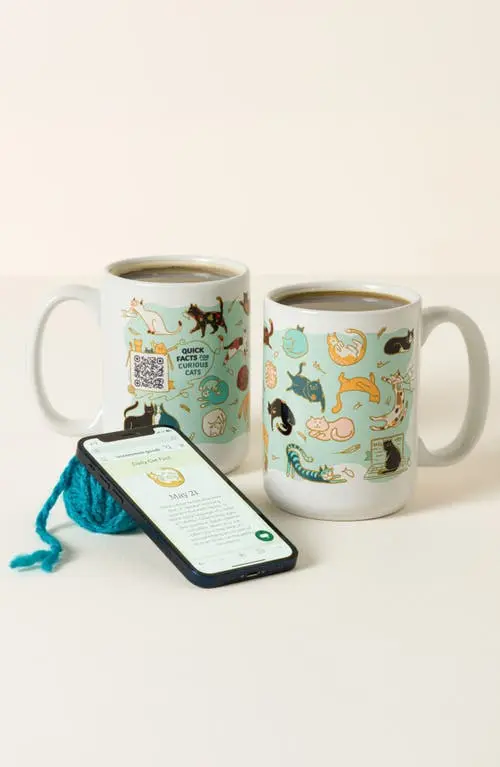 UNCOMMON GOODS Cat Lover Interactive Qr Mug