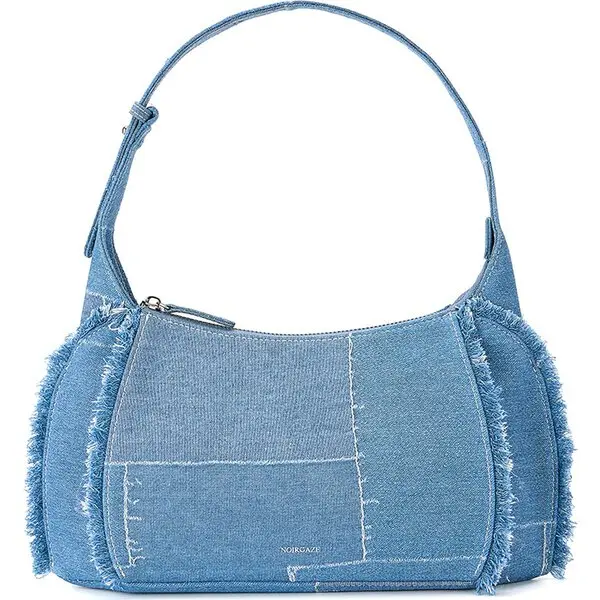 NOIRGAZE Skyler Hobo Shoulder Bag - Denim