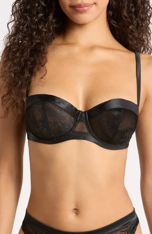 Simone Perele Louise Sheer Demi Bra - Black