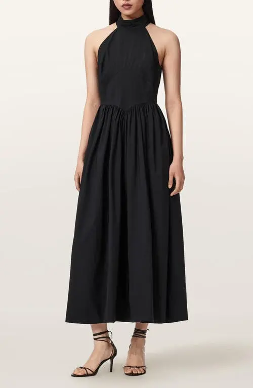 ALLSAINTS Arora Sleeveless A-line Dress - Black