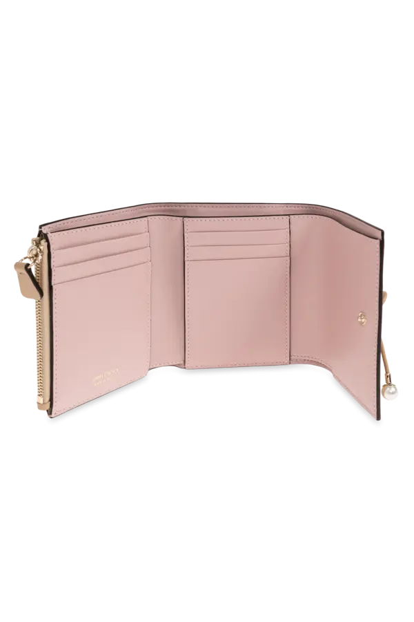 JIMMY CHOO Leather Wallet With Logo