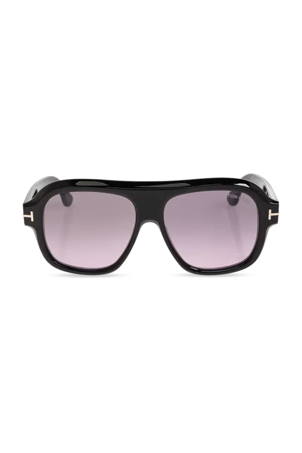 TOM FORD Rhonda-02 Oversized Rectangular Sunglasses - Black
