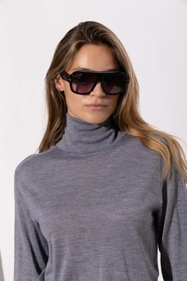 TOM FORD Rhonda-02 Oversized Rectangular Sunglasses