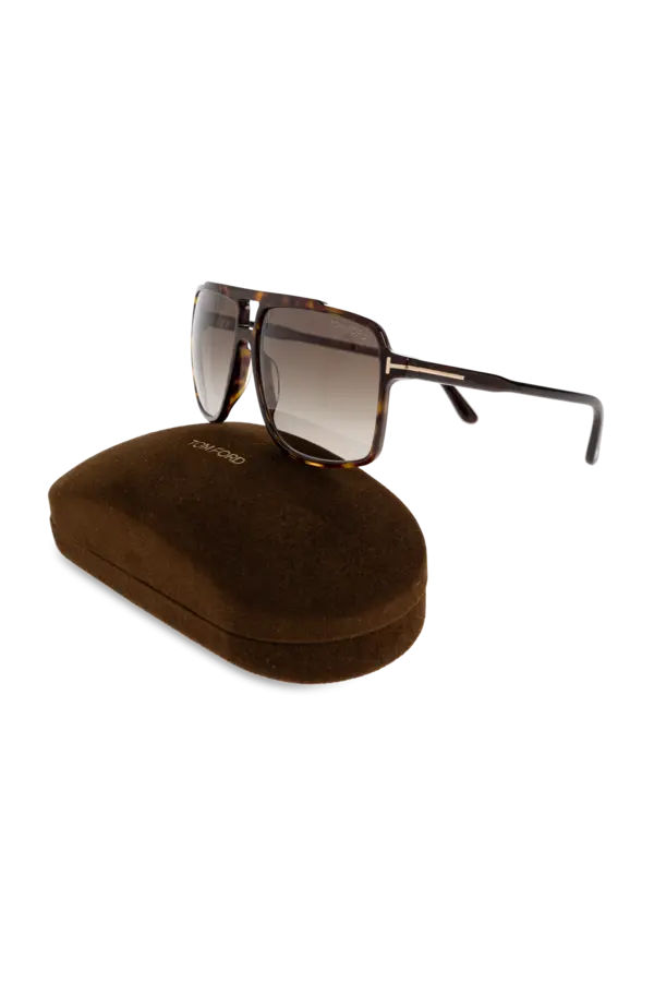 TOM FORD Kemp' Aviator Sunglasses - Brown