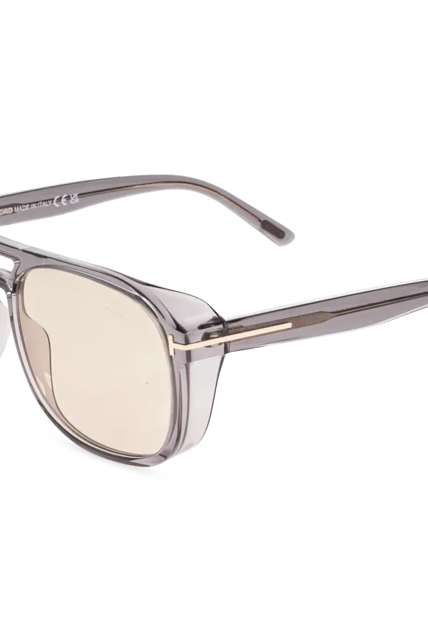 TOM FORD Rosco Rectangular Acetate Sunglasses