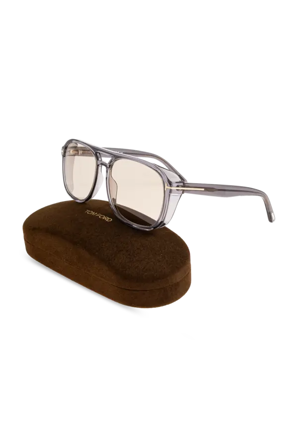 TOM FORD Rosco Rectangular Acetate Sunglasses