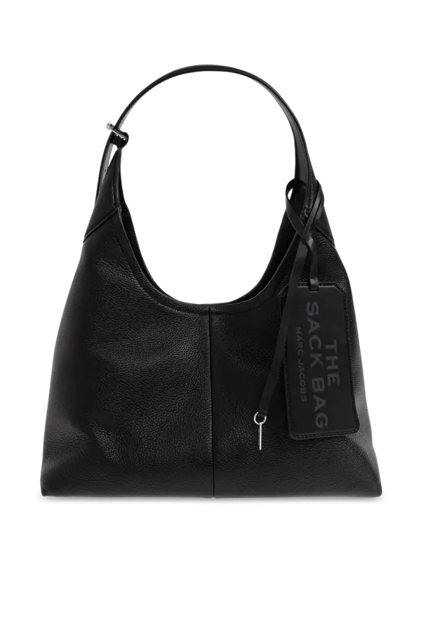 Marc Jacobs Leather Bag With Logo - Black