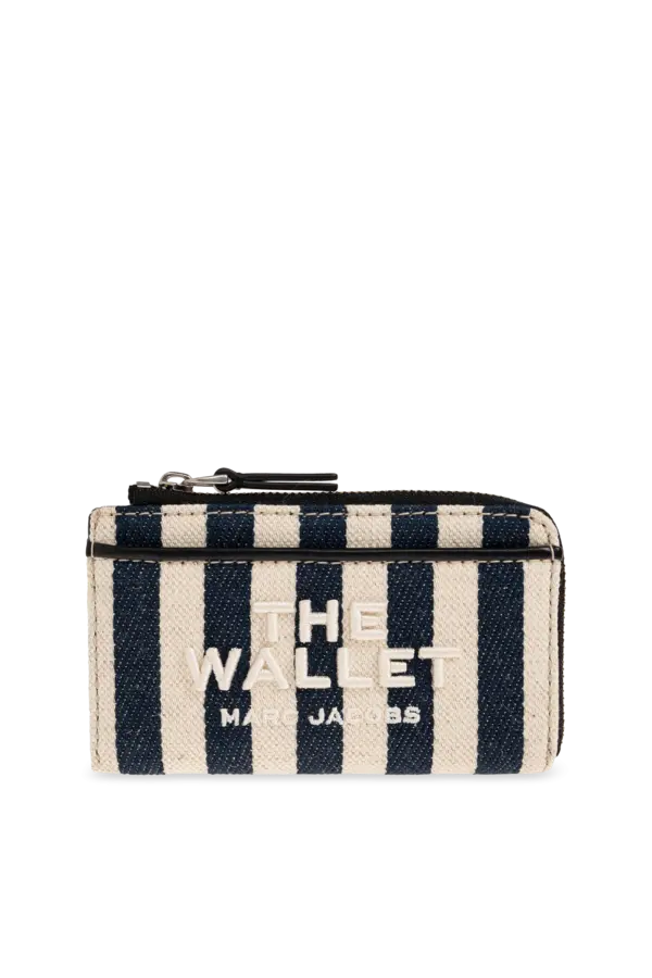 Marc Jacobs Wallet With Striped Pattern - Cream