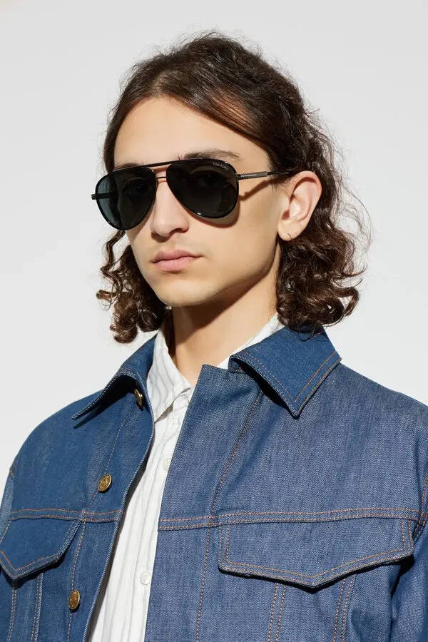 TOM FORD Aviator Sunglasses - Black