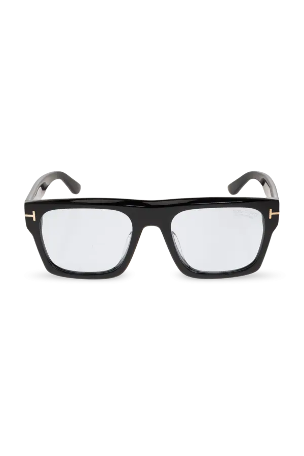 TOM FORD Rectangular Acetate Sunglasses - Black