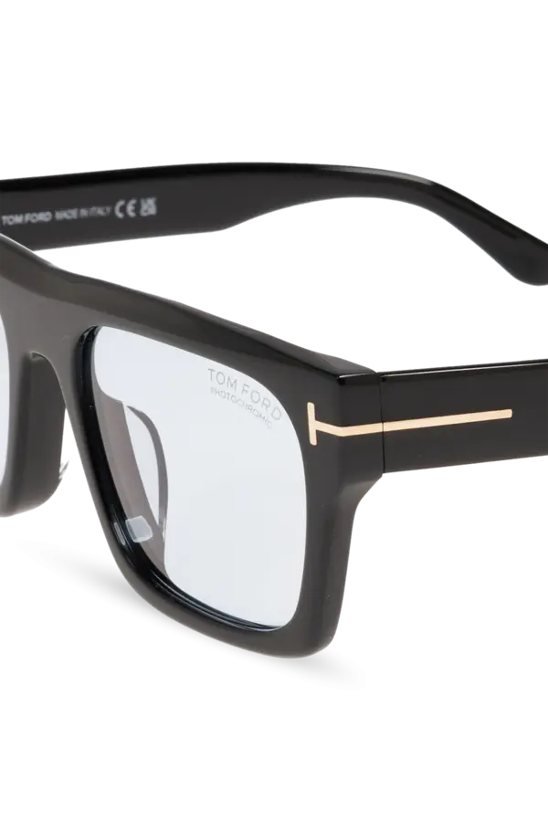 TOM FORD Rectangular Acetate Sunglasses - Black