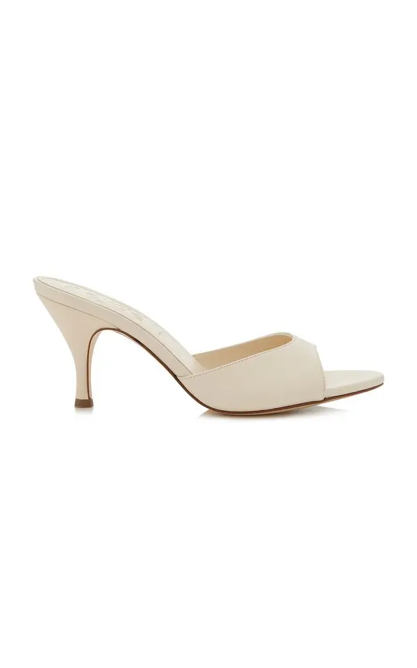 AeydĒ Samia Leather Mules - White
