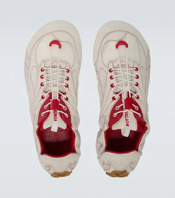 Bottega Veneta Orbit Flash Suede-trimmed Sneakers
