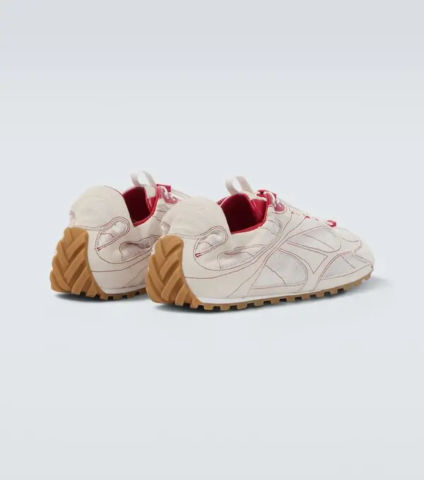 Bottega Veneta Orbit Flash Suede-trimmed Sneakers