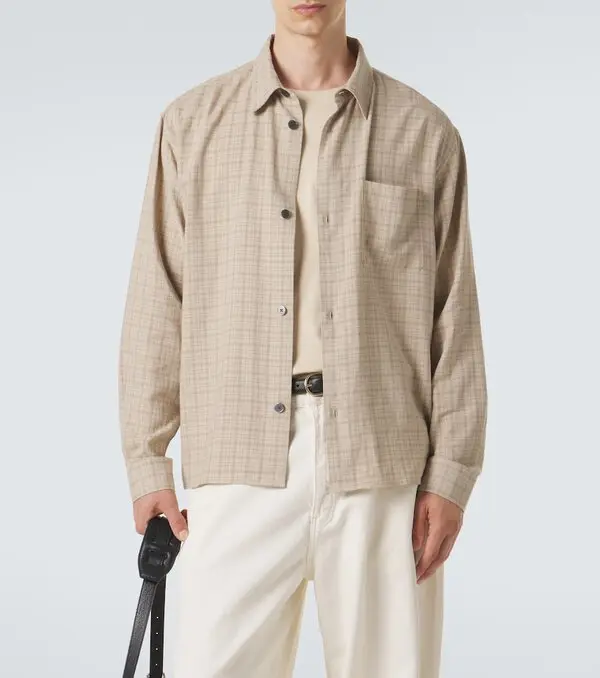 FRAME Plaid Shirt - Beige