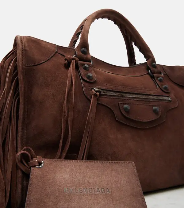 Balenciaga Le City Medium Leather Top-handle Bag