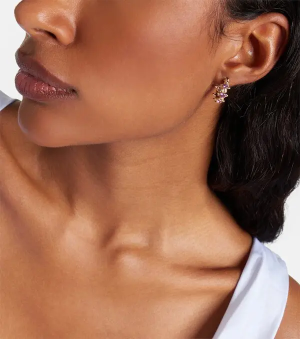 VIVIENNE WESTWOOD Warwick Hoop Earrings With Crystals