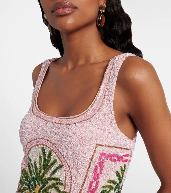 LA FUORI Embellished Minidress