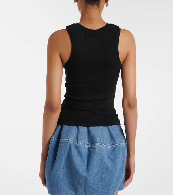 Loewe Ribbed-knit Cotton-blend Tank Top