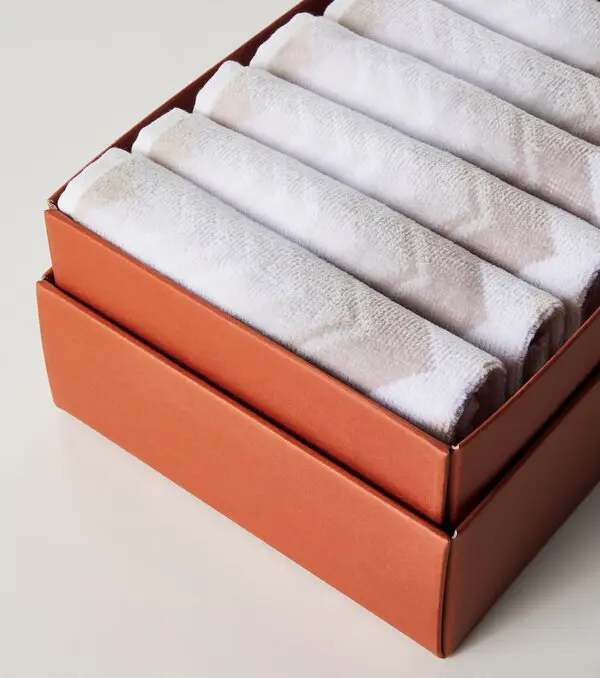 Missoni Giacomo Set Of 6 Cotton Terry Face Towels - Beige