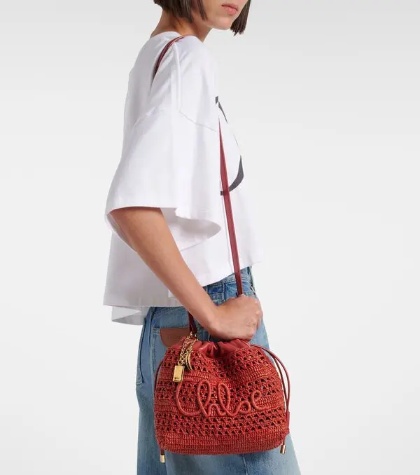 Chloé Raffia Shoulder Bag