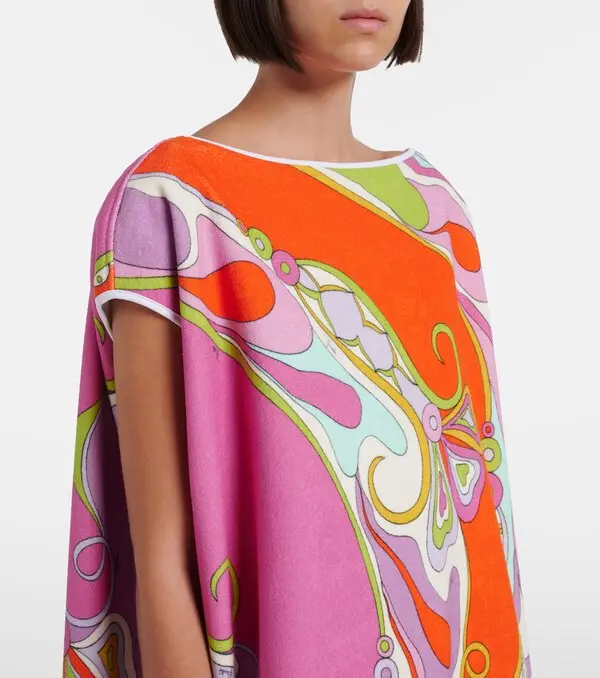 Emilio Pucci Orchidee Cotton-blend Terry Minidress