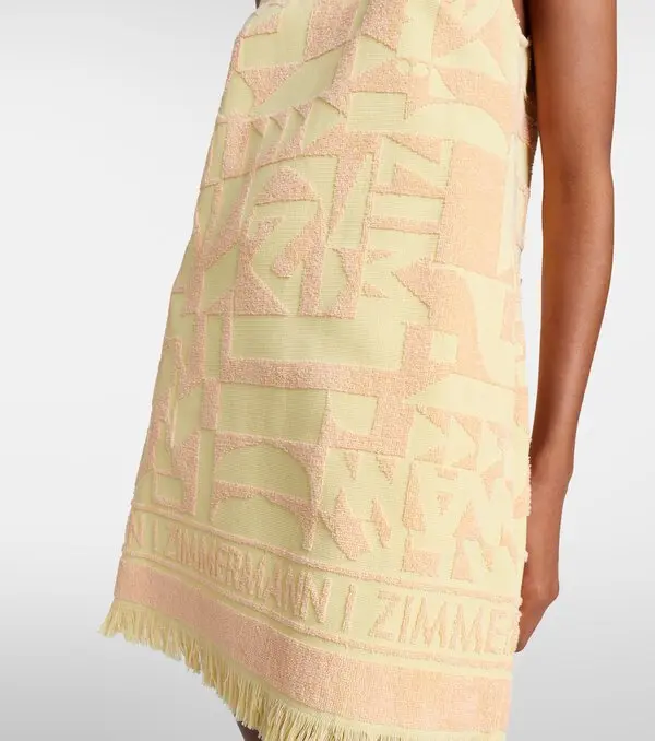 Zimmermann Solstice Towelling Cotton Terry Mini Dress