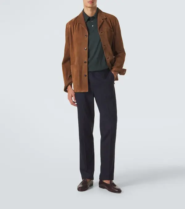 Dunhill Cotton And Silk Polo Sweater