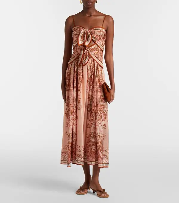 Zimmermann Aster Floral Silk Maxi Dress - Pink