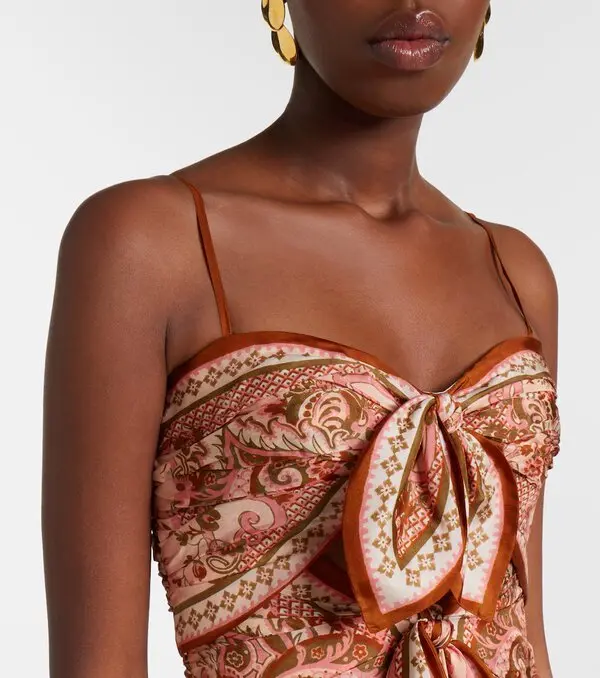 Zimmermann Aster Floral Silk Maxi Dress - Pink