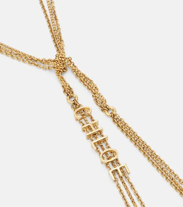 Chloé Laiton Chain Necklace - Gold