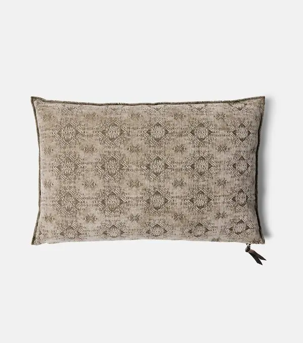 MAISON DE VACANCES Cotton-blend Jacquard Cushion