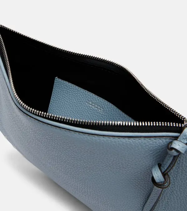Isabel Marant Étoile Oskan Studded Leather Shoulder Bag - Blue