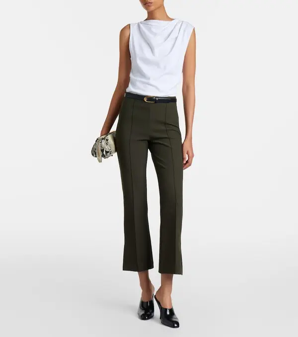 Vince Draped Cotton Jersey Top
