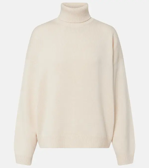 Brunello Cucinelli Cashmere Turtleneck Sweater - Beige