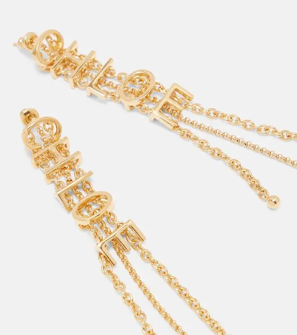 Chloé Brass Drop Earrings