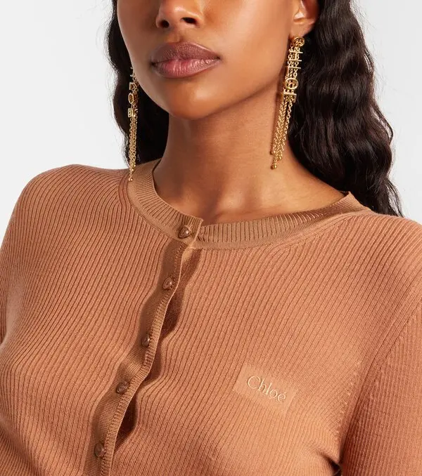 Chloé Brass Drop Earrings