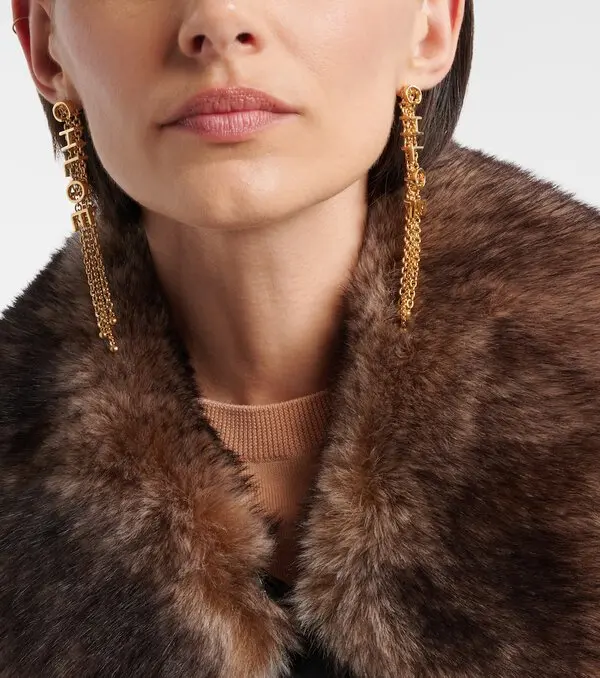 Chloé Brass Drop Earrings