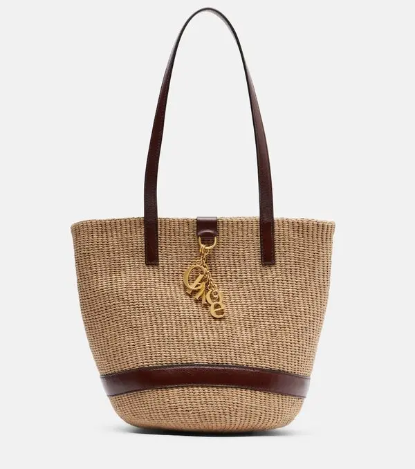Chloé Medium Basket Bag - Beige