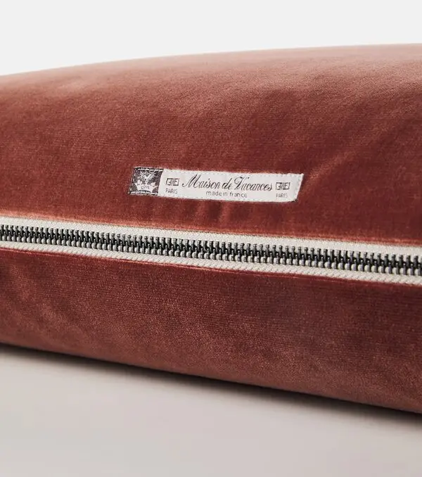 MAISON DE VACANCES Cotton Velour Cushion