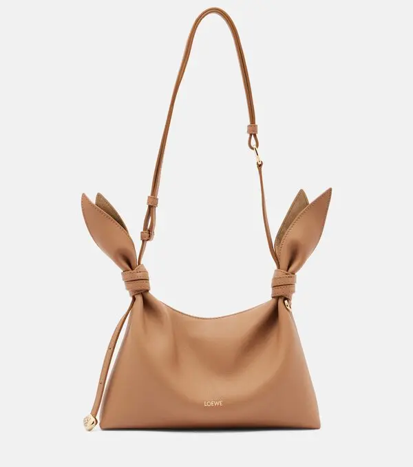 Loewe Scarf Mini Leather Shoulder Bag - Brown