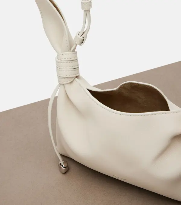 Loewe Scarf Mini Leather Shoulder Bag - White