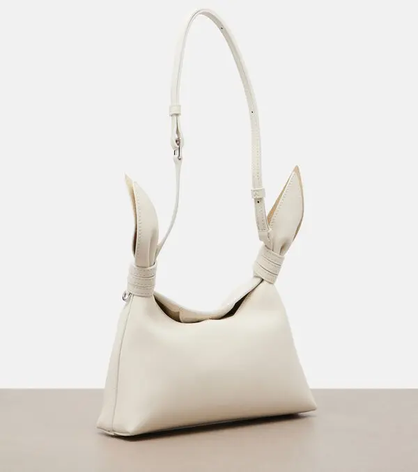 Loewe Scarf Mini Leather Shoulder Bag - White