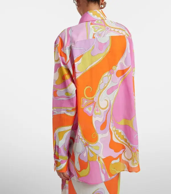Emilio Pucci Orchidee Cotton Shirt - Multicoloured